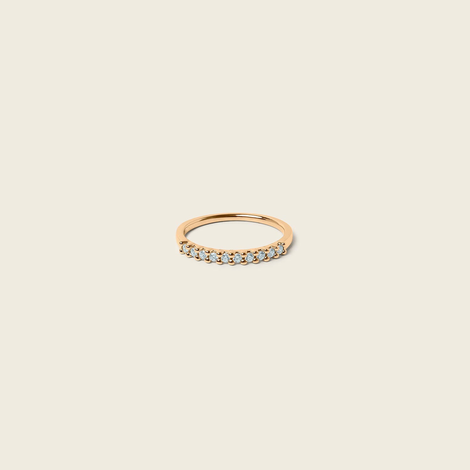 Aquamarine eternity band yellow gold store