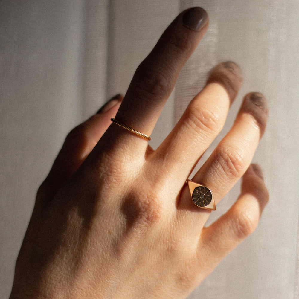 Dune Ring 14k Massivgold
